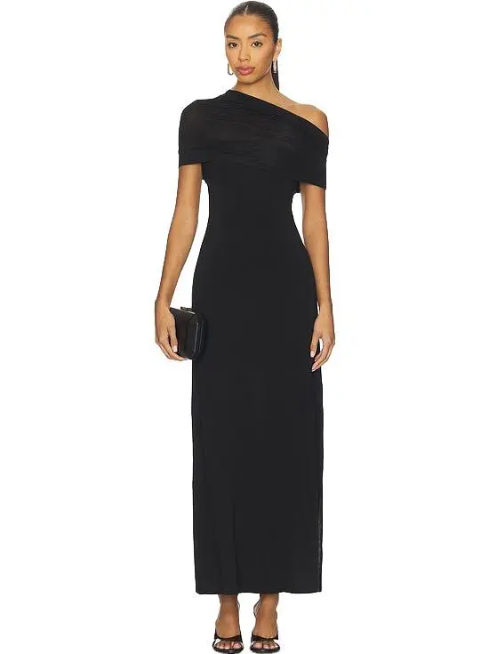Helmut Lang Sash Maxi Dress - Black
