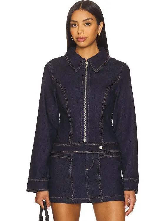 MADISON THE LABEL Anja Jacket - Dark Denim