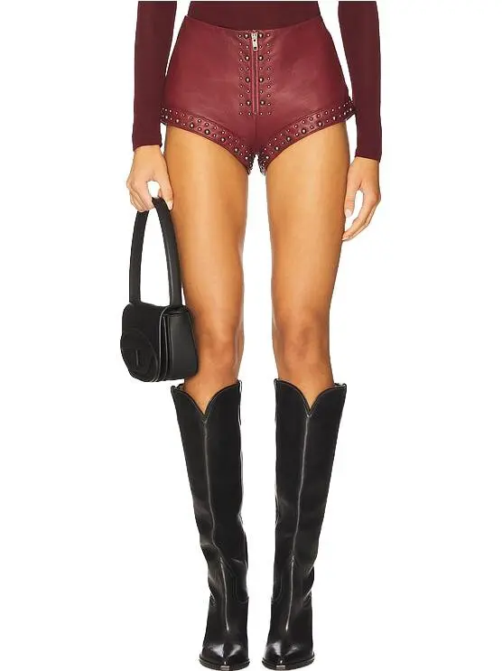 UNDERSTATED LEATHER Gina Short - Rumba Red