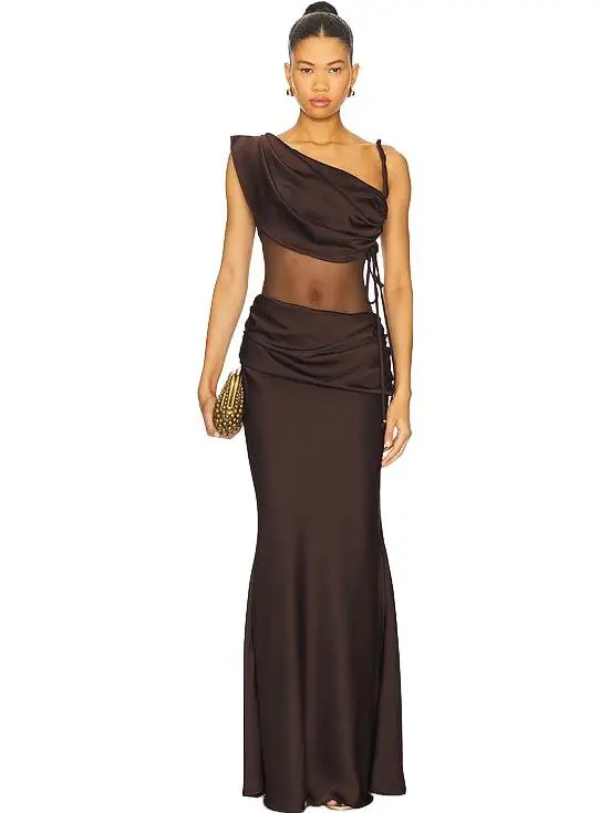 BANANHOT Onyx Dress - Brown