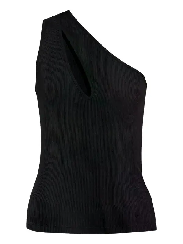 Amiri Keyhole One-shoulder Top - Black