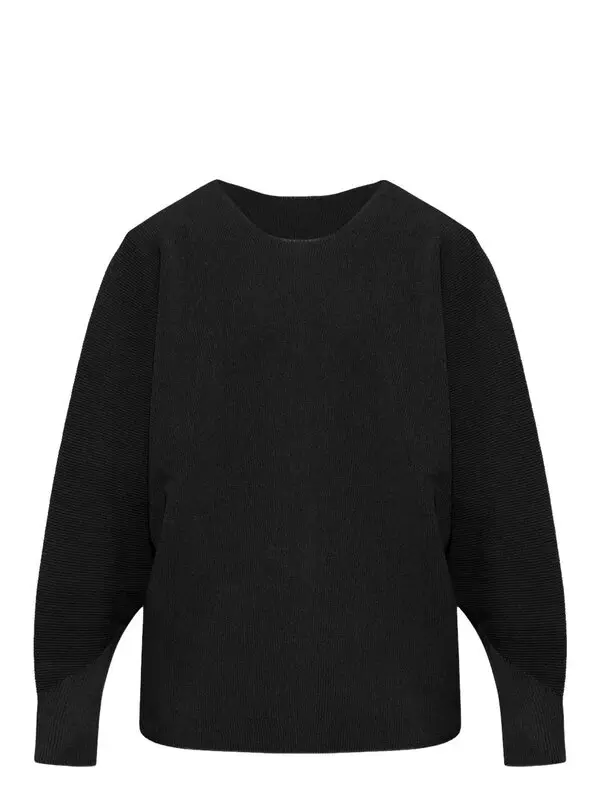 Issey Miyake Ribbed Round-neck Jumper - Black