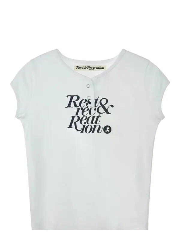 REST&RECREATION Logo T-shirt - White