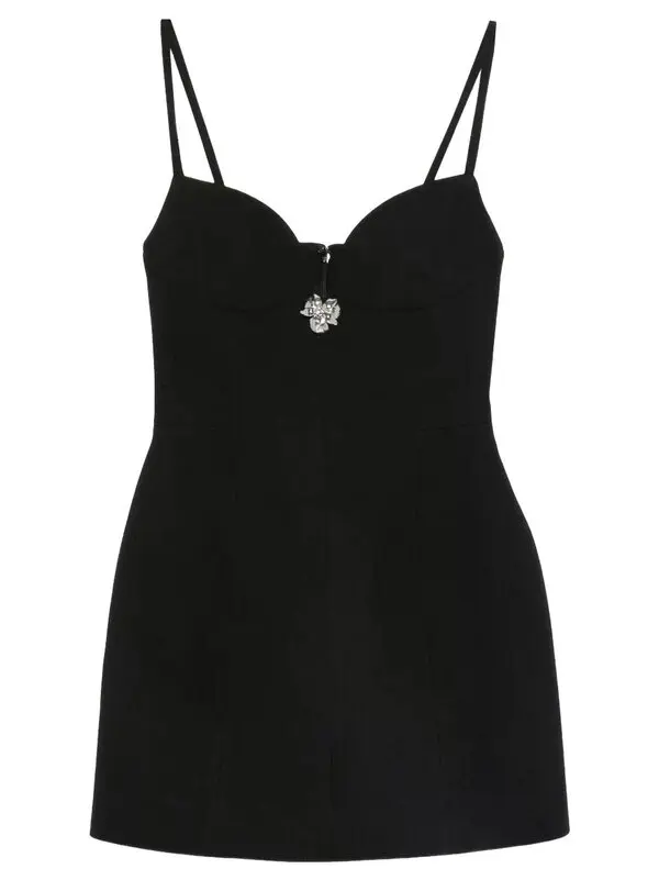 Blumarine Embellished Mini Dress - Black