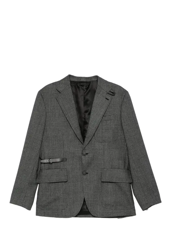 Brioni Checked Blazer - Grey