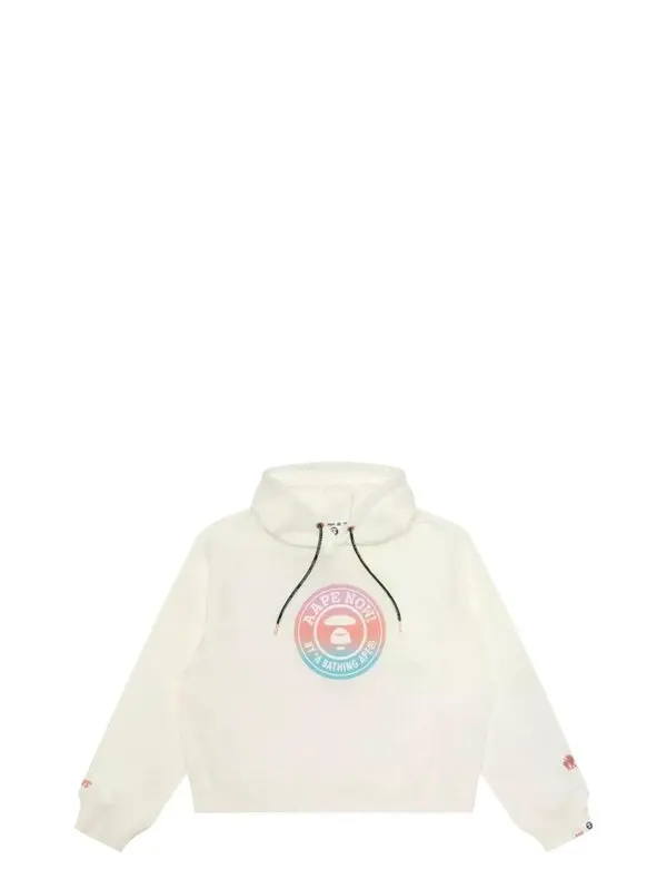 A BATHING APE Logo-print Hoodie - White