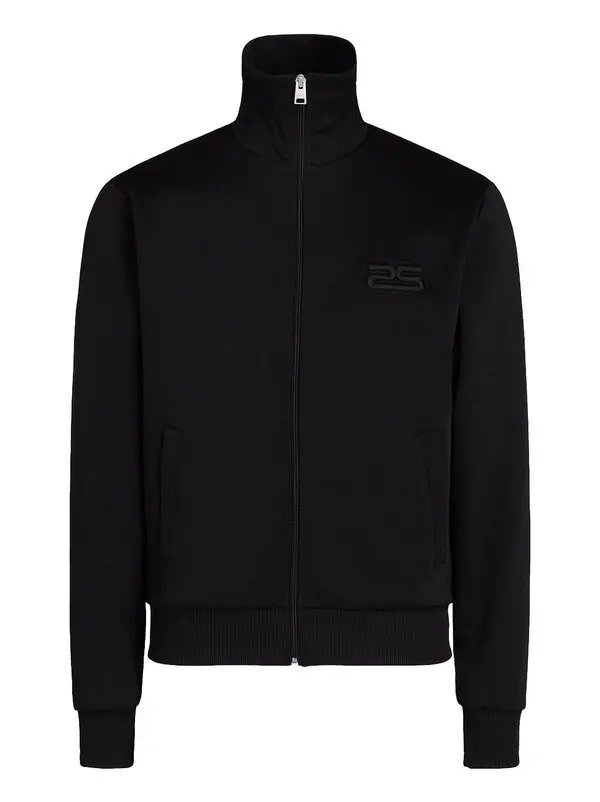 Sandro Jersey Track Jacket - Black