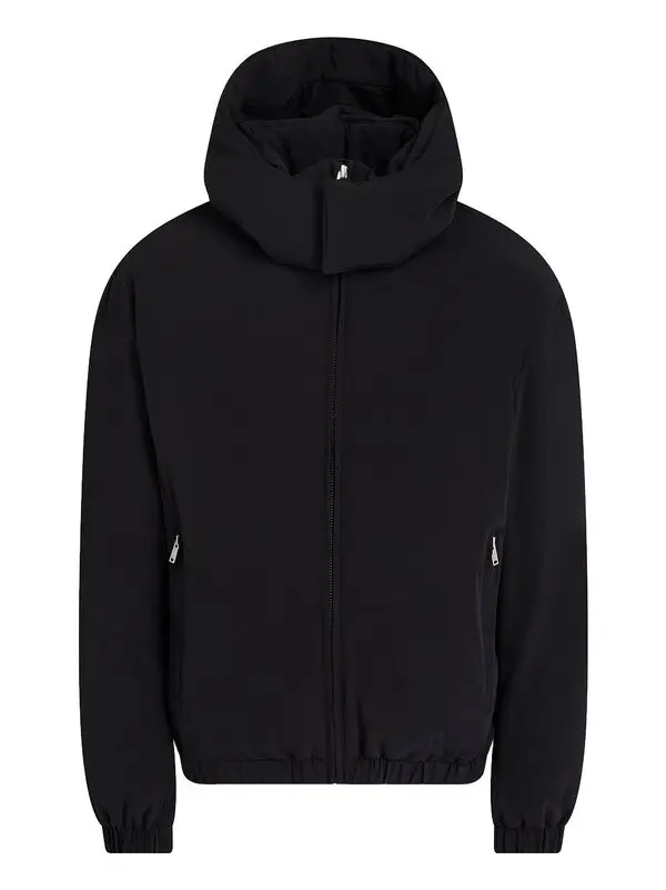 Sandro Twill Hooded Jacket - Midnight Blue