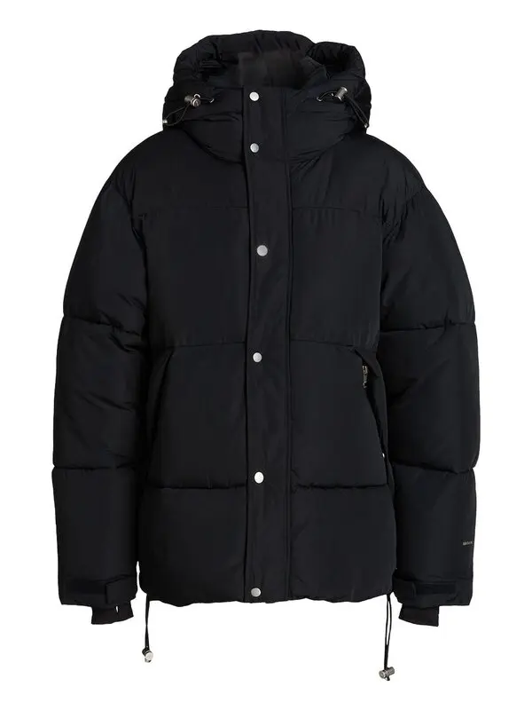 Sandro Quilted Shell Hooded Jacket - Midnight Blue
