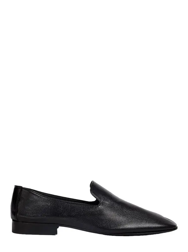 Sandro Leather Loafers - Black