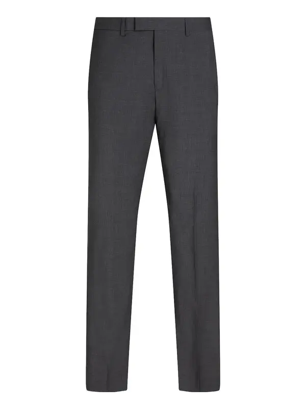 Sandro Tailored Wool Suit Pants - Dark Gray
