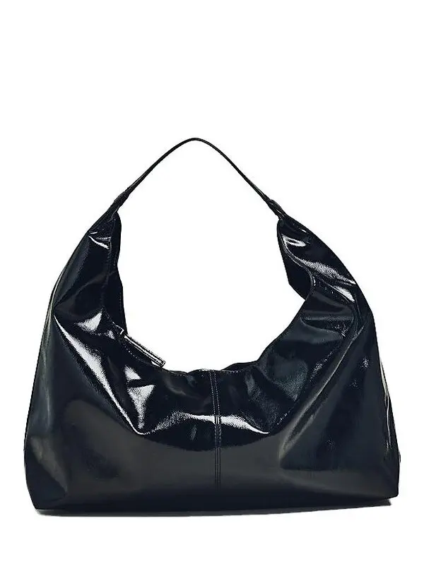 Anthropologie Faux Leather Tote - Black