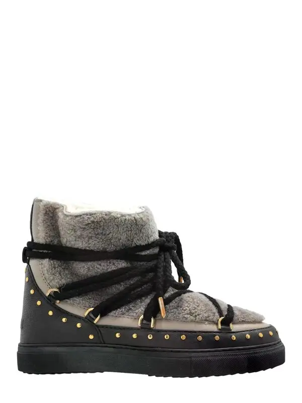 Inuikii Lace-up Studded Boots - Neutrals