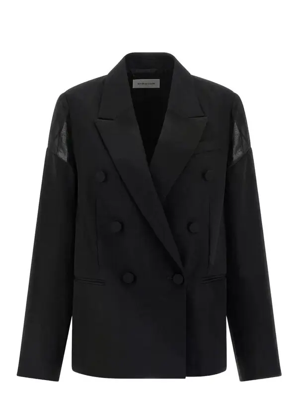ARMARIUM Sveva Double-breasted Blazer - Black