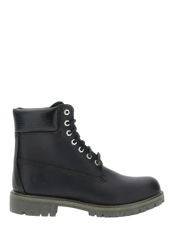 Timberland Padded-collar Lace-up Boots - Black
