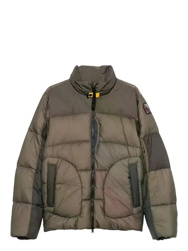 PARAJUMPERS Quilted Panelled Down Jacket - Brown