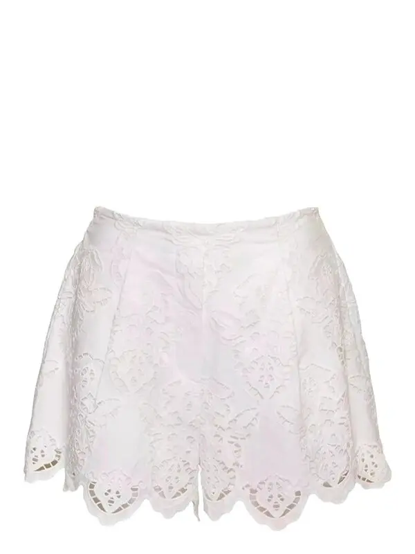 Cara Cara Trish Floral-lace Shorts - White