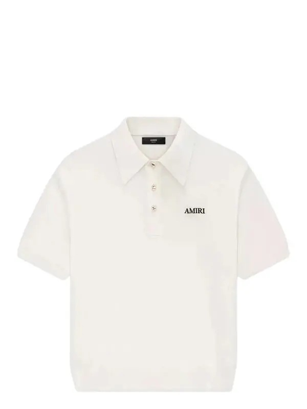 Amiri Spirit Short-sleeve Polo Shirt - White