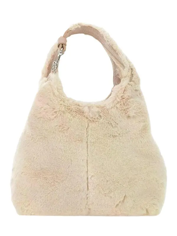 COCCINELLE Faux-fur Top Handle Tote Bag - Neutrals