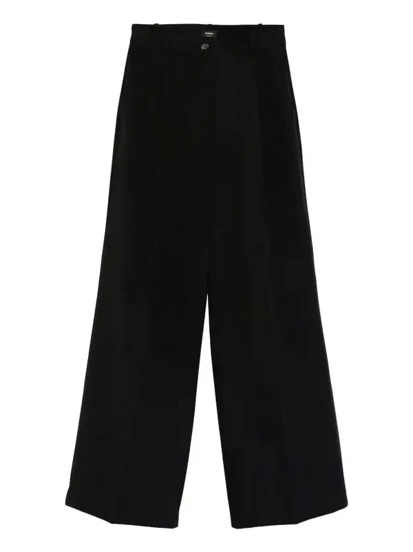 Pinko Pleated-front Trousers - Black