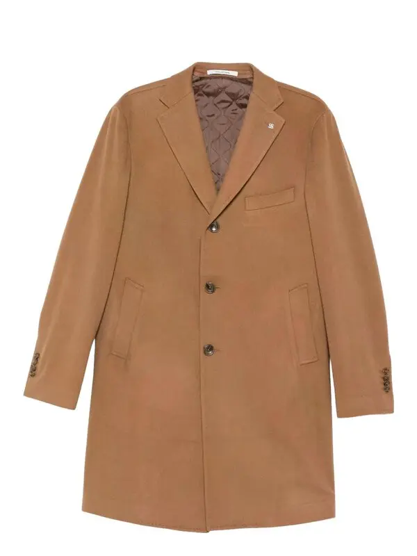 Tagliatore Single-breasted Coat - Brown