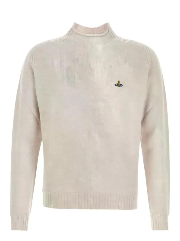 VIVIENNE WESTWOOD Orb-embroidered Sweater - Neutrals