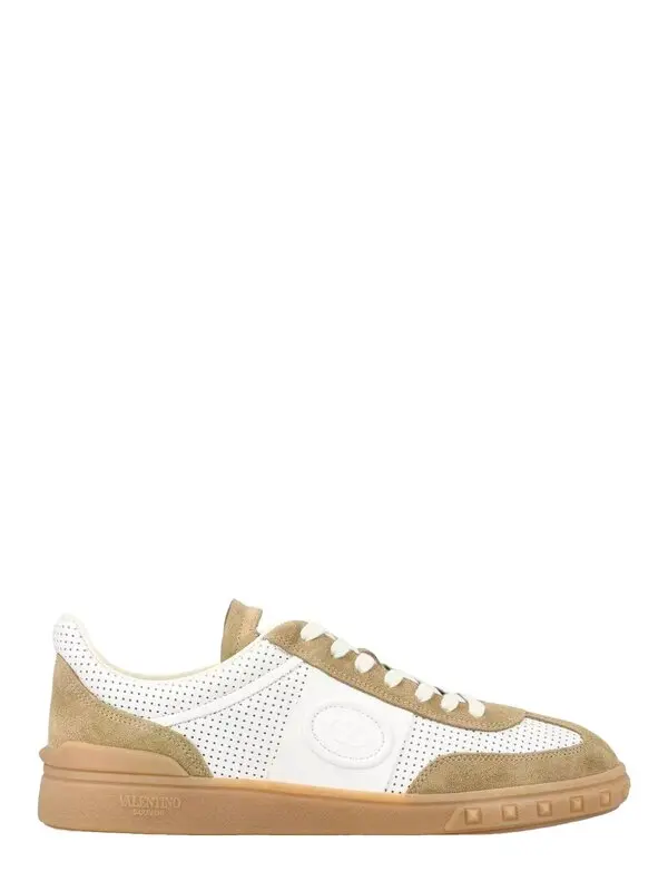 Valentino Garavani Perforated Leather Sneakers - White