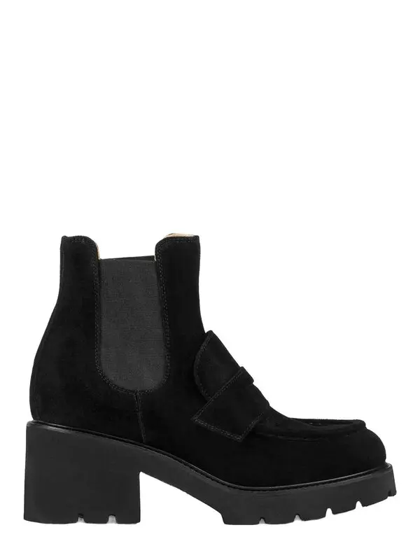 DOUCAL'S Elastic-panel Ankle Boots - Black