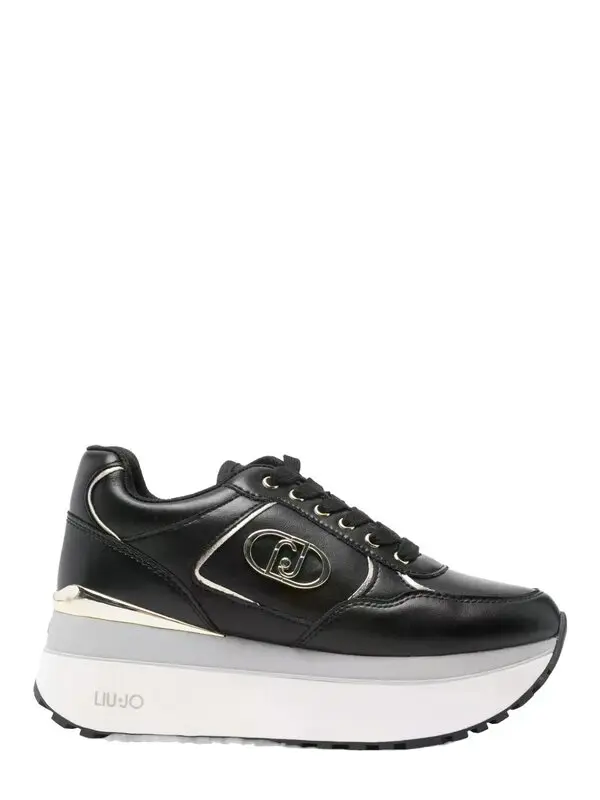 Liu Jo Logo-detail Platform Sneakers - Black