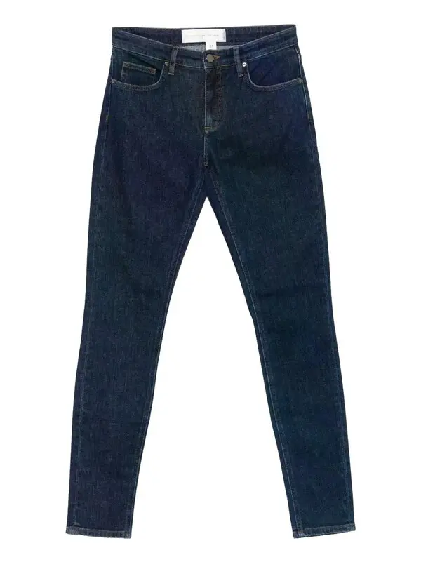Victoria Beckham Logo-patch Jeans - Blue