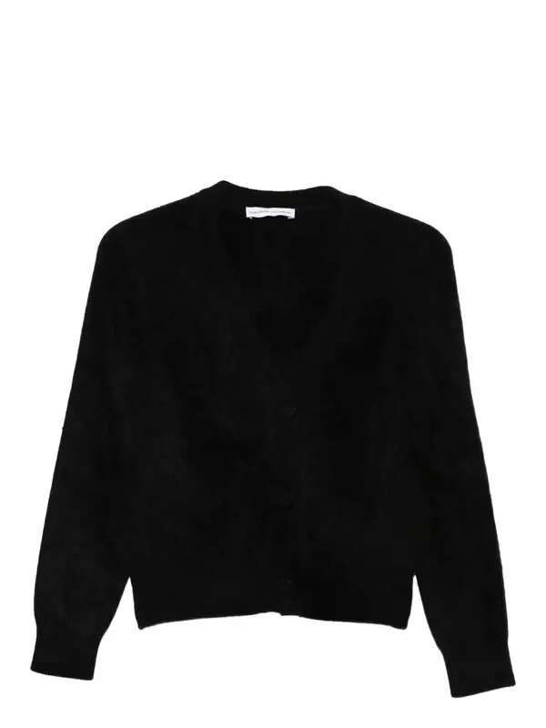 TABARONI CASHMERE Button-front Cardigan - Black