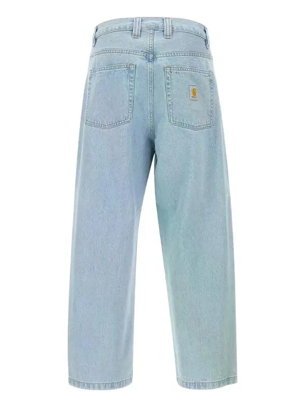 Carhartt Work In Progress Five-pocket Jeans With Logo Patch - Blue