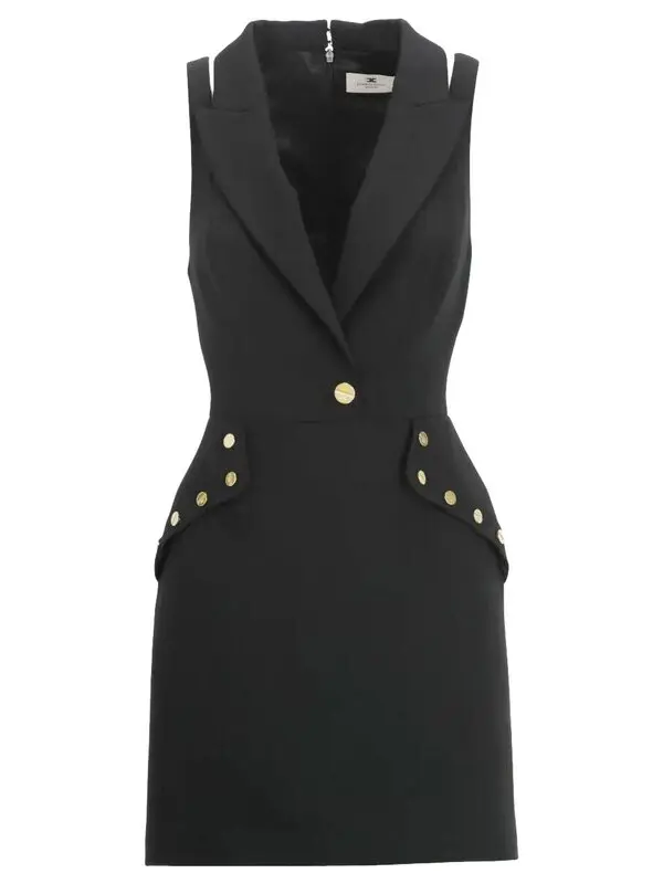 Elisabetta Franchi Sleeveless Mini Dress - Black