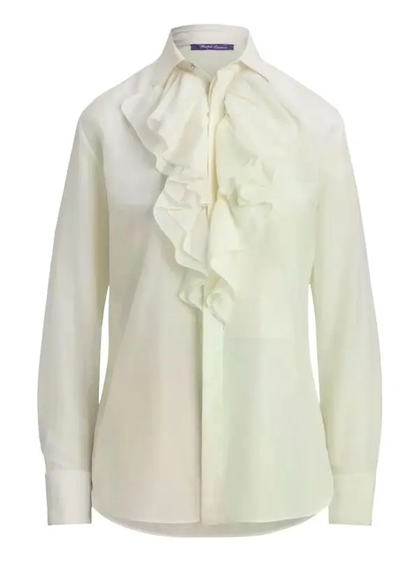 Ralph Lauren Ruffled-collar Shirt - Neutrals