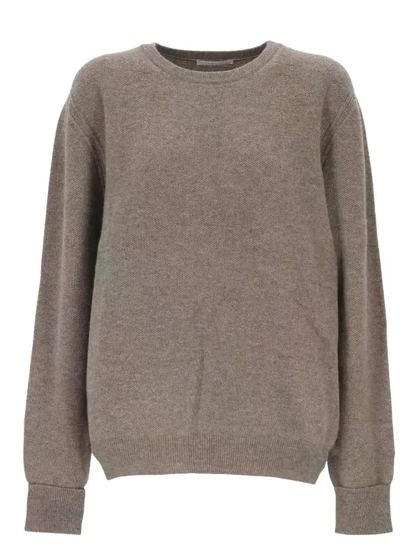 OLIVER LATTUGHI Cashmere Crew Neck Sweater - Neutrals