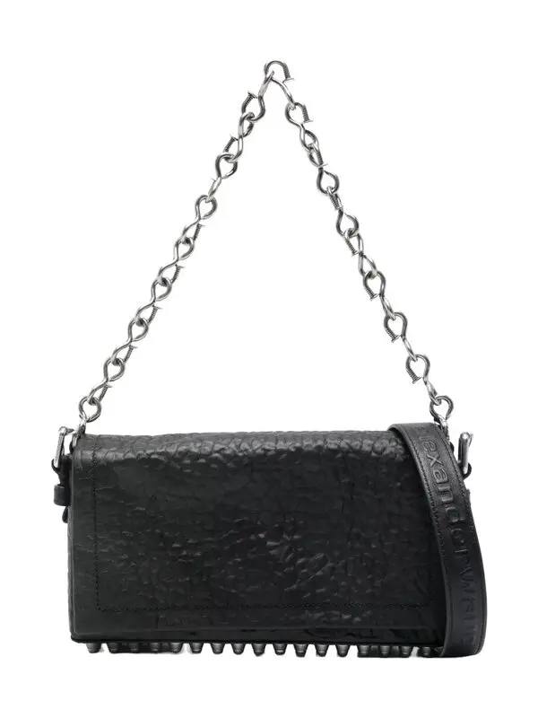 Alexander Wang Ricco Leather Shoulder Bag - Black