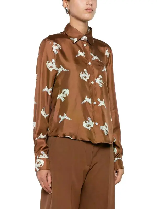 Marni Printed Shirt - Brown
