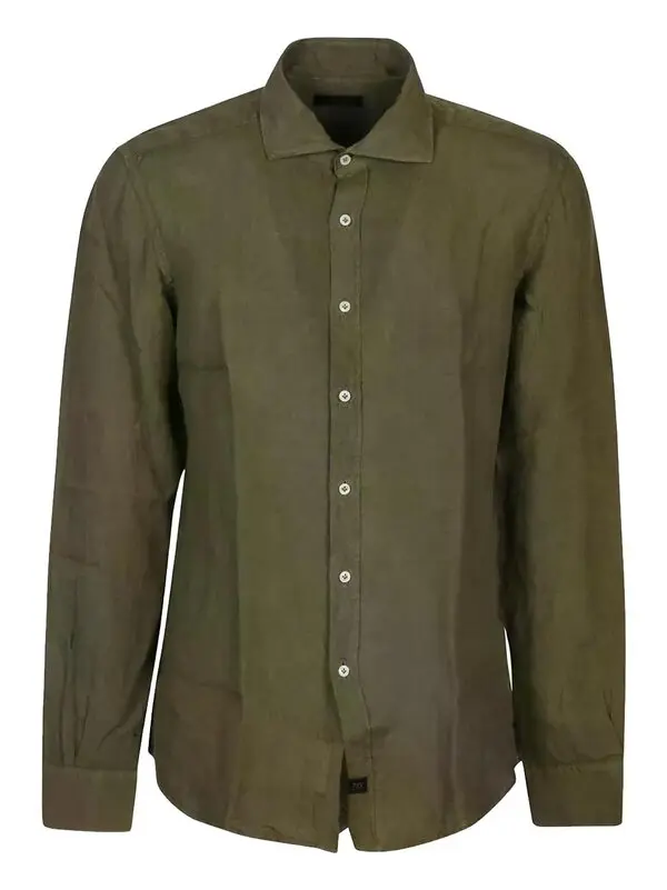 FAY Long-sleeve Button-up Shirt - Green