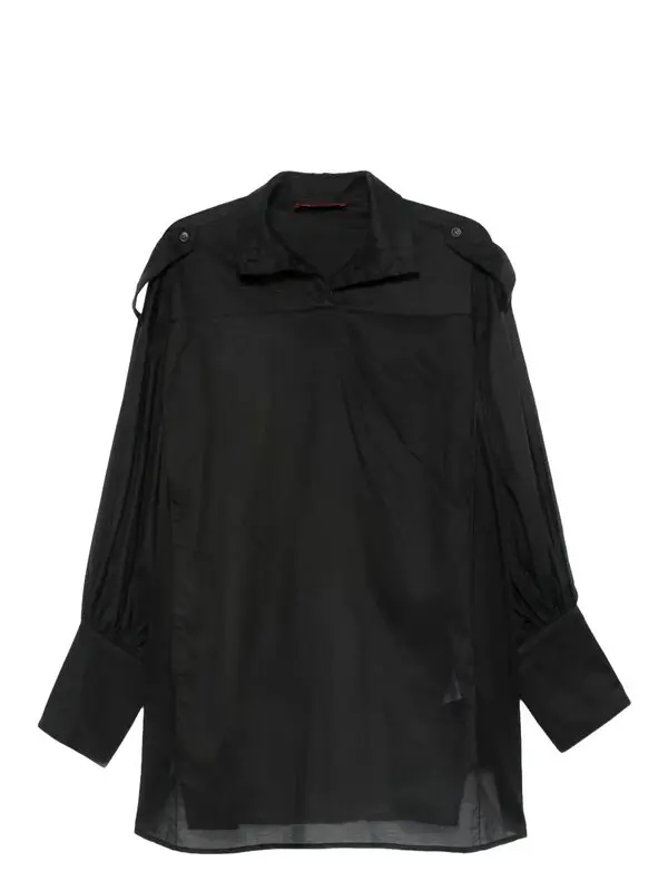 THELATEST Drop-shoulder Blouse - Black