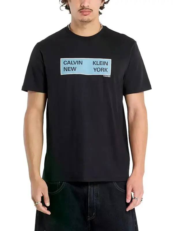 Calvin Klein Box-graphic T-shirt - Black