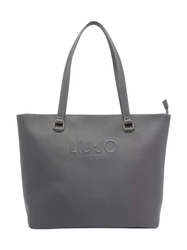 Liu Jo Logo Embossed Tote Bag - Grey