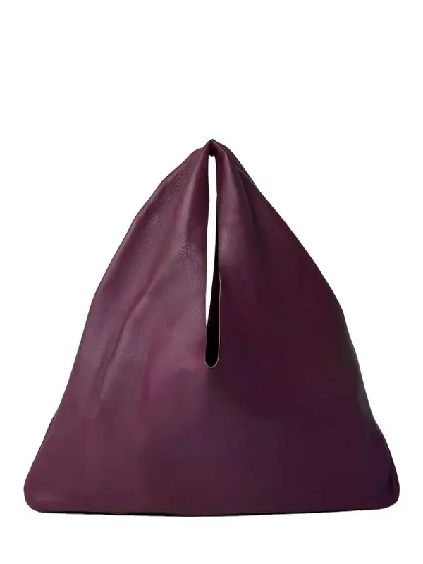 THE ROW Small Bindle Leather Tote - Red