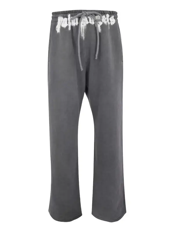 Palm Angels Logo-waist Track Pants - Grey