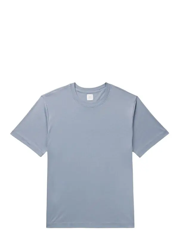 Eleventy Cotton-jersey T-shirt - Blue