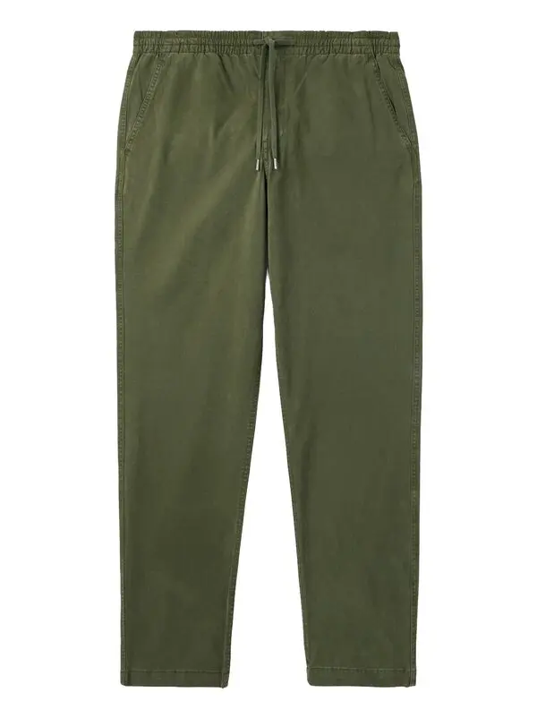 Ralph Lauren Prepster Tapered Cotton-blend Twill Trousers - Green