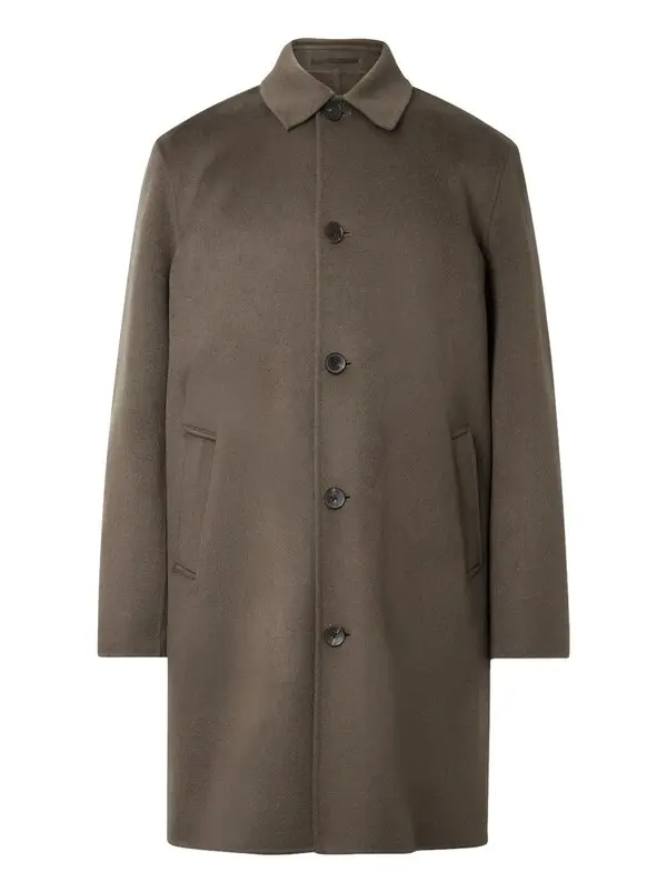 Mr P. Double-faced Wool And Cashmere-blend Car Coat - Green