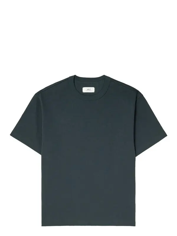 Mr P. Oversized Cotton-jersey T-shirt - Blue