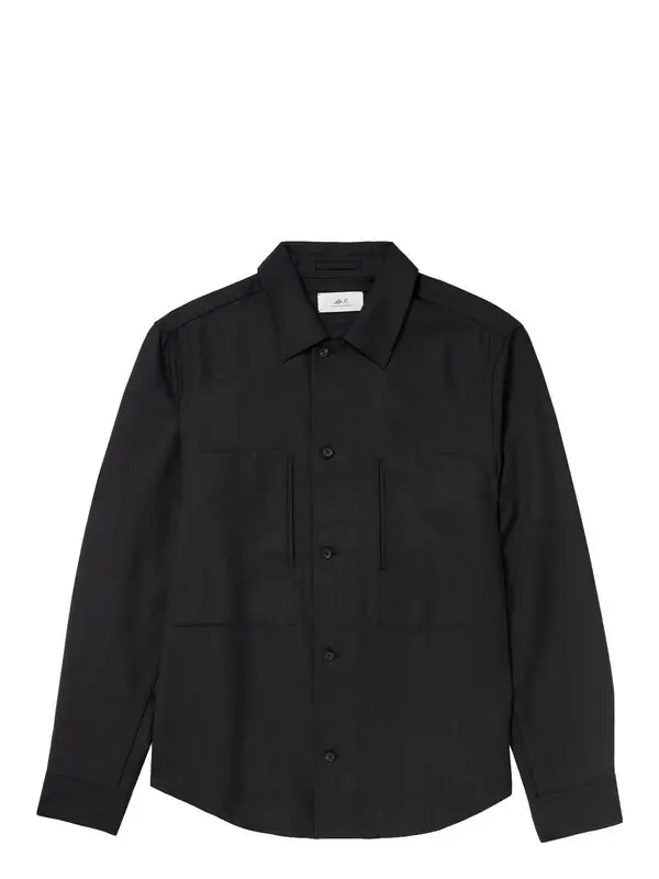 Mr P. Woven Overshirt - Black