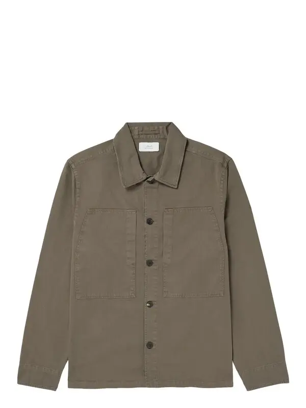 Mr P. Oversized Organic Cotton-twill Overshirt - Brown