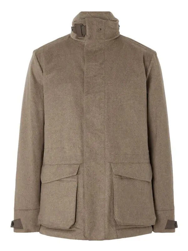 Sease Padded Cashmere Jacket - Brown
